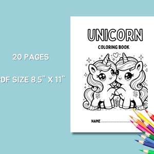 20 Cute Unicorn Coloring Pages for Kids, Fun Activity for Girls ...