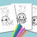 Ocean Animal Alphabet Coloring Page for Kids, Preschool Worksheet ...
