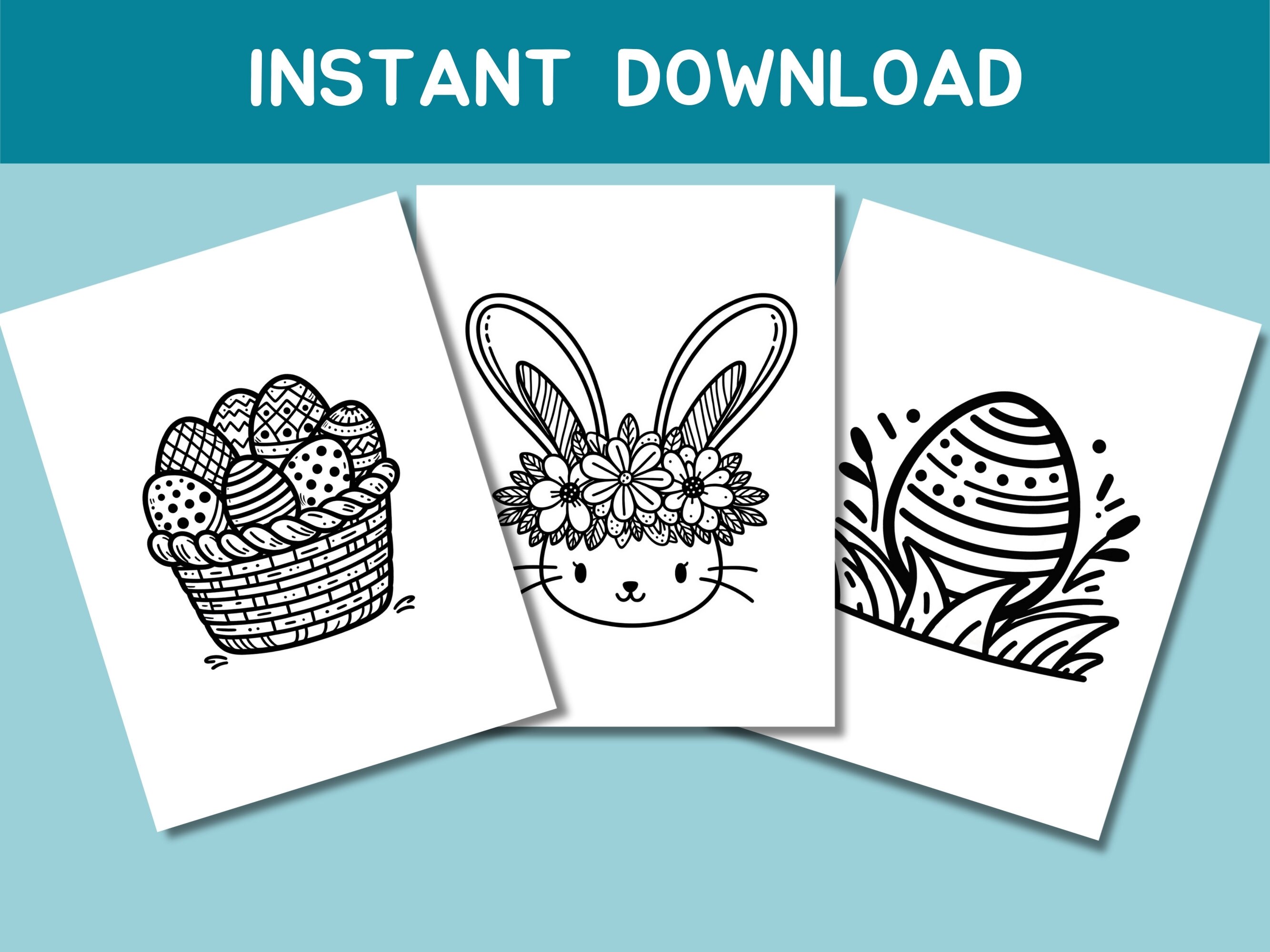 Easter Coloring Pages for Kids , Fun Activity for Young Learners ...
