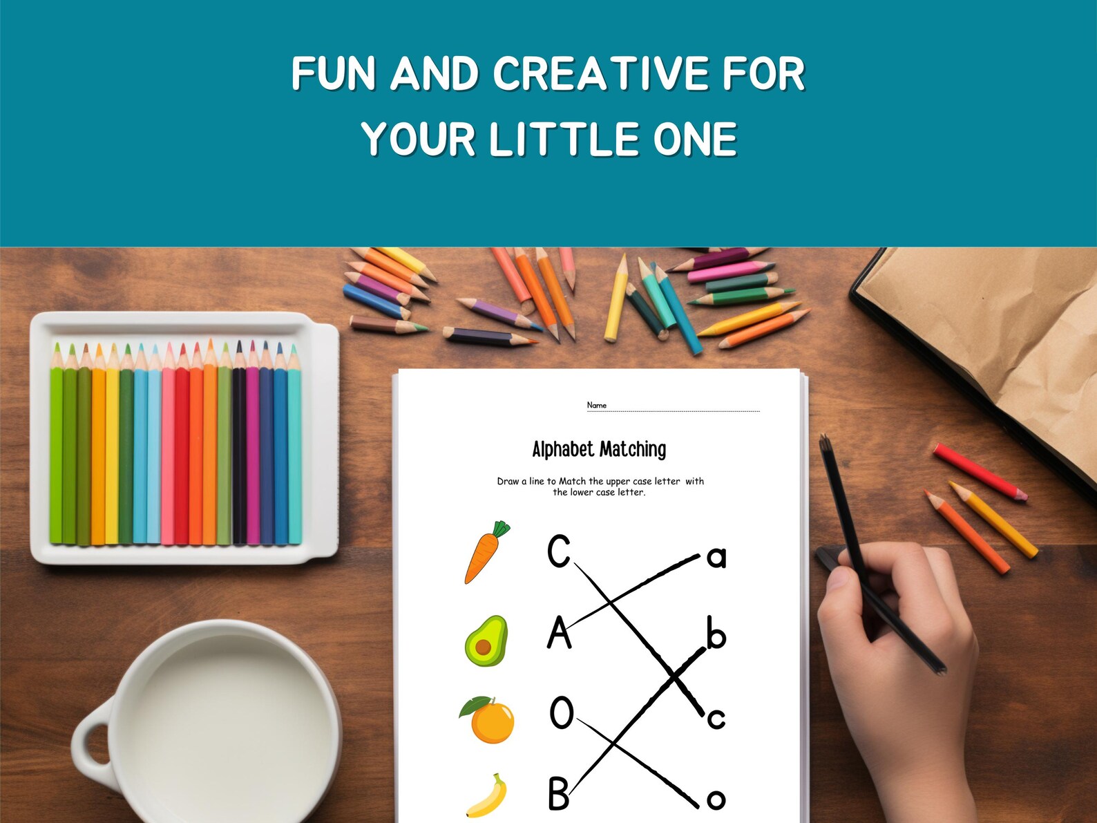 Printable Alphabet Worksheets, Alphabet Recognition, Digital Download ...