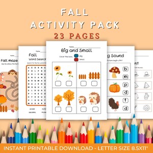 Fall Activity for Kids, Homeschool Learning, Toddler Activity, Toddler ...