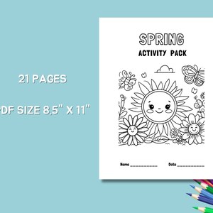 Spring Activity Pack for Kids,crafts and Educational Worksheets ...