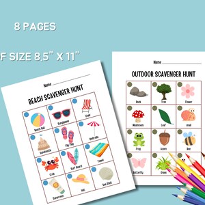 Scavenger Hunt for Kids,printable Game, Family Activities, Kids ...
