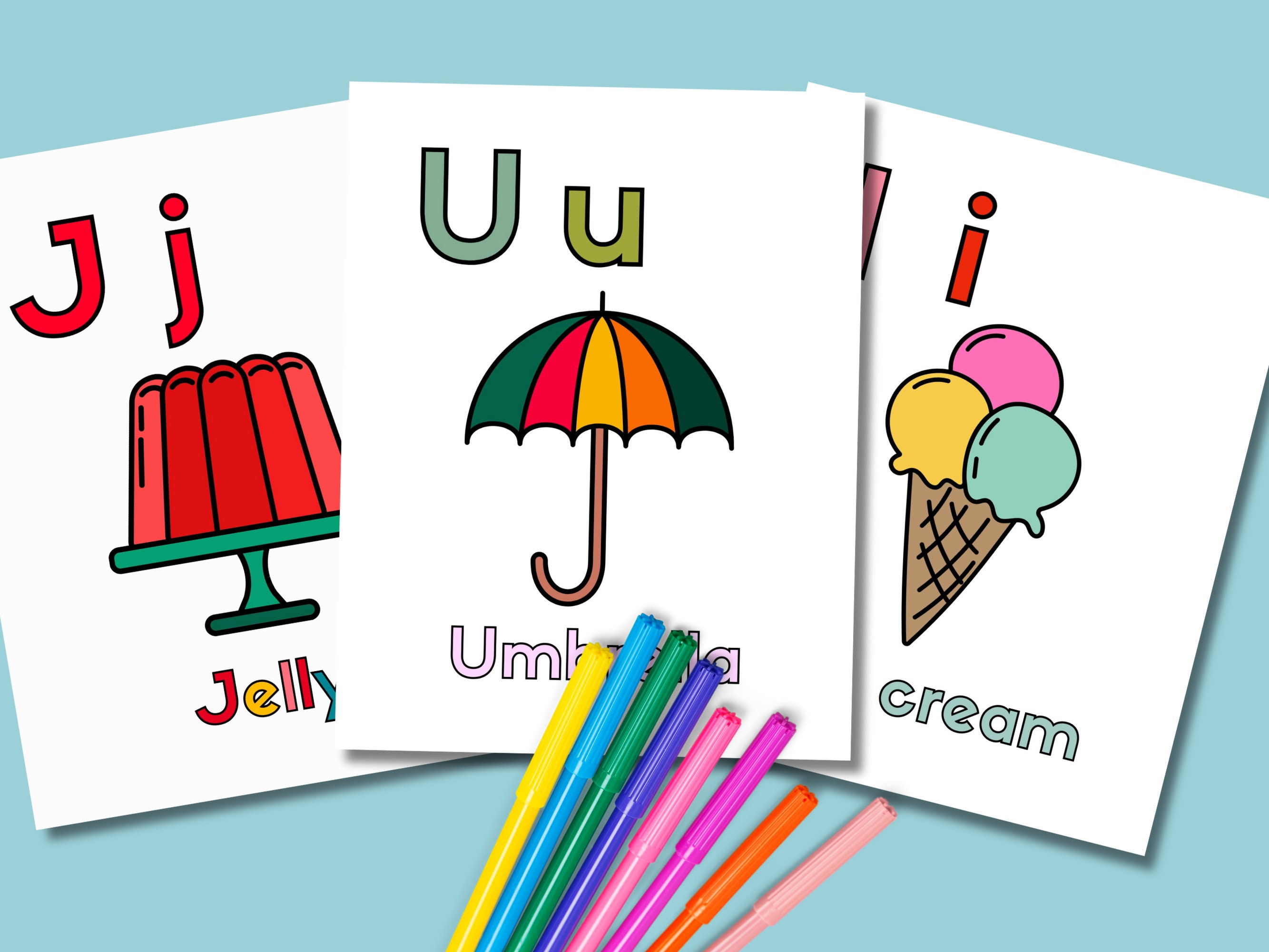 ABC Coloring Pages, Alphabet Learning Activity Sheets, Preschool ...