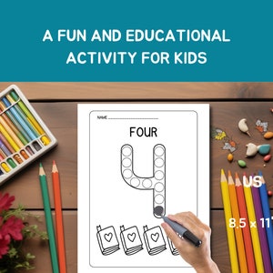 Number Dot Marker Worksheets, Dot Marker Activities for Toddlers ...