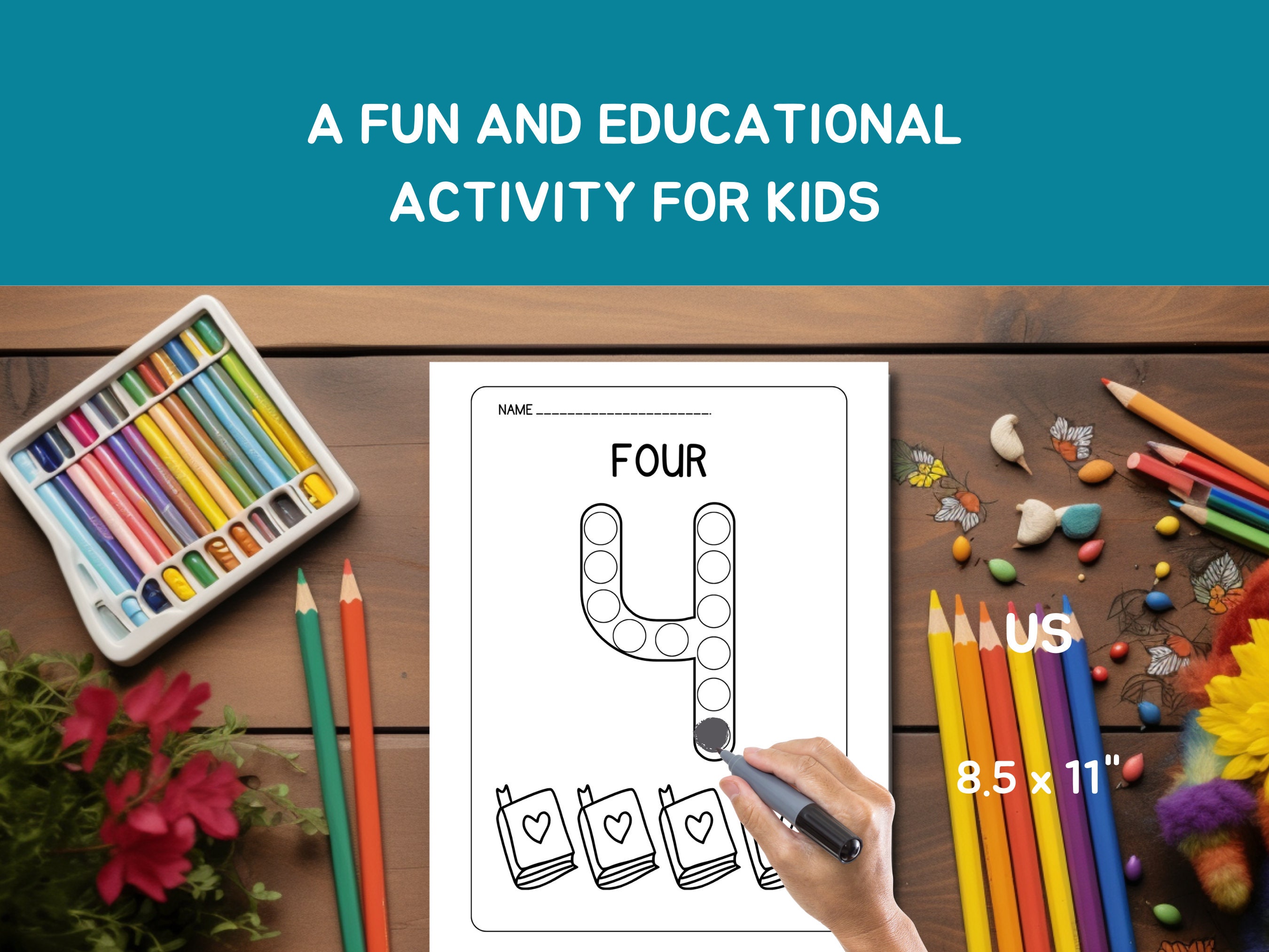 Number Dot Marker Worksheets, Dot Marker Activities for Toddlers ...