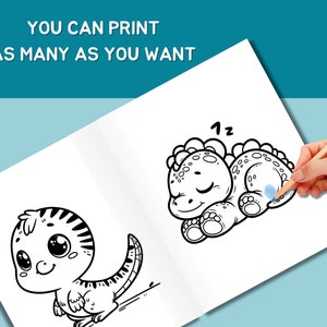 Easy Dinosaur Coloring Pages for Toddlers,30 Cute Dinosaur Printable ...