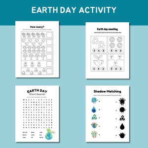 Earth Day Activity Pack,printable Coloring Pages and Educational Games ...