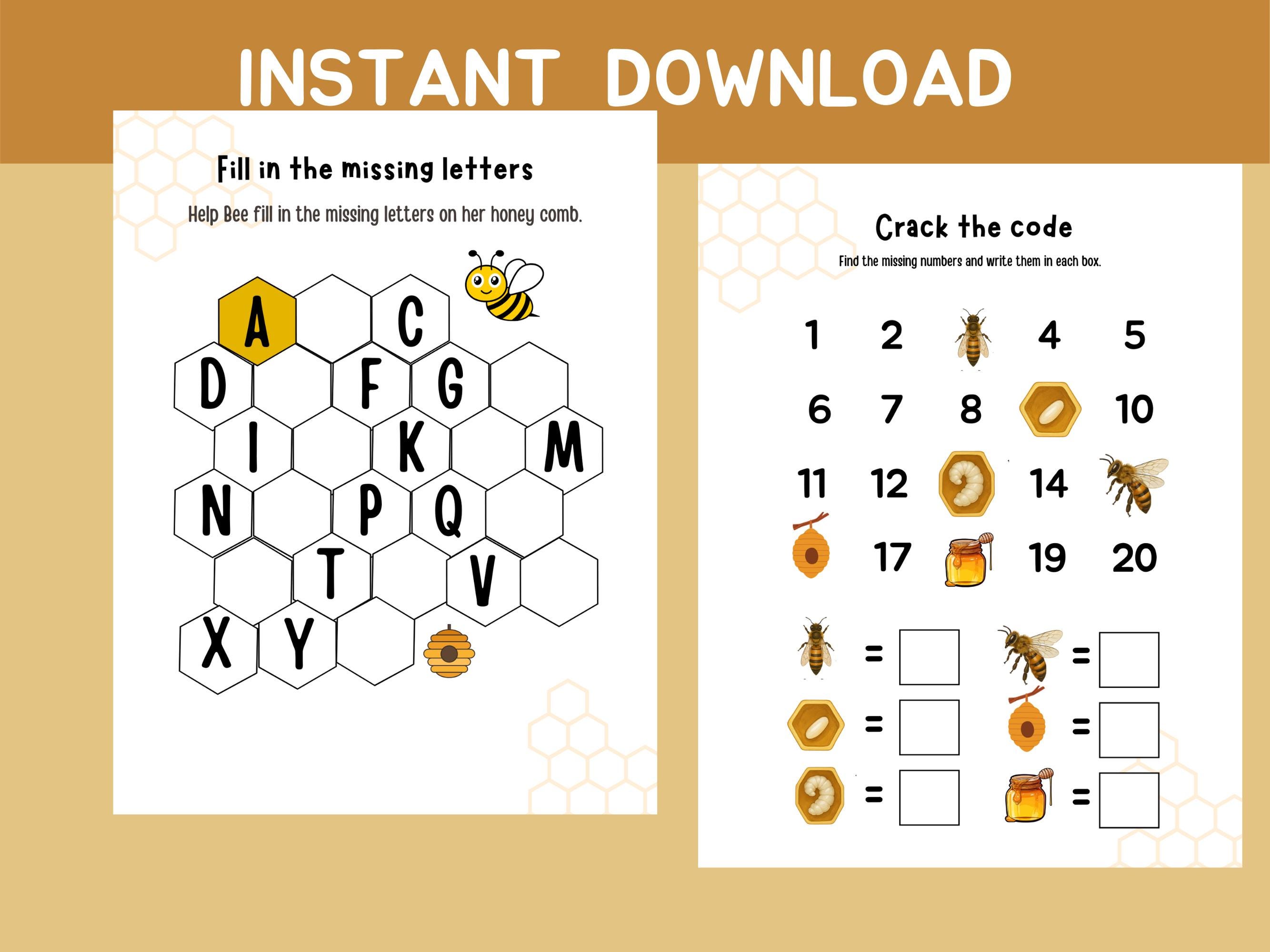 Honey Bee Mini Unit Study, Life Cycle, Anatomy,educational Activities ...
