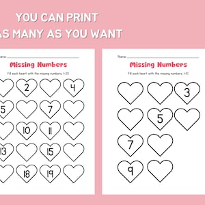 Valentine's Day Preschool Activity, Valentine's Day Bundle, Classroom ...