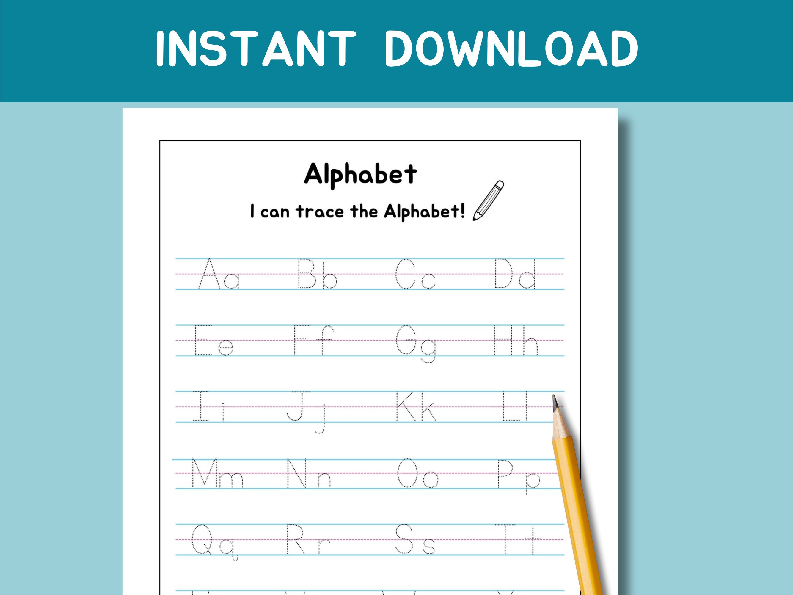 Kids Handwriting Practice: Alphabet, Numbers, Days (preschool Download ...