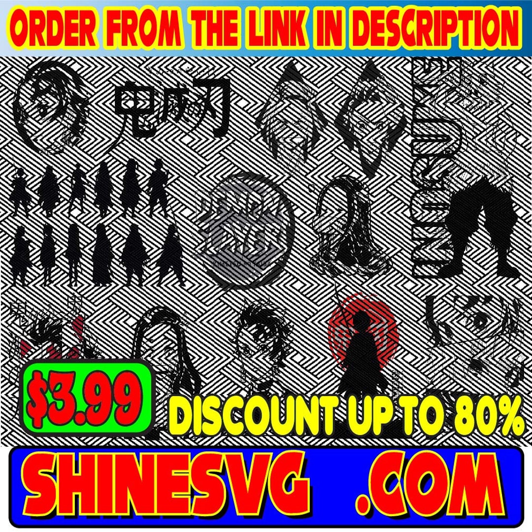 Bundle 24 Files Demon Slayer Svg, Anime Svg, Cricut, Svg Files, Cut ...