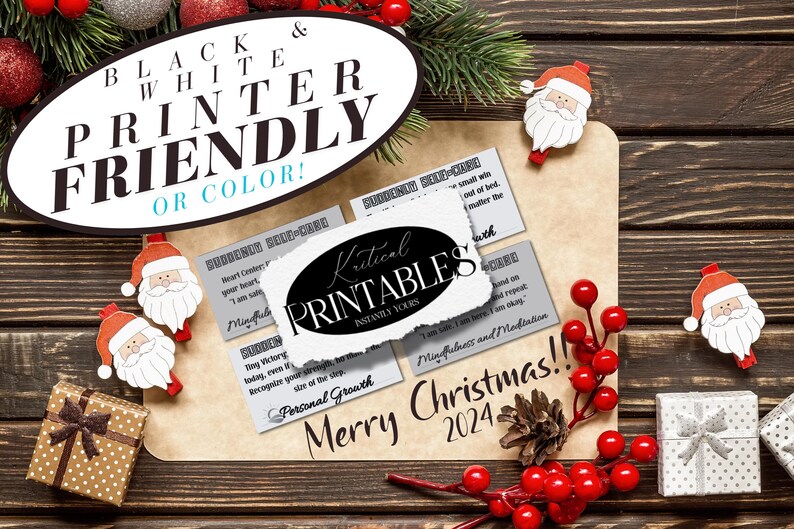 Suddenly Self-care Deck Printable Affirmation & Mindfulness Cards, 40 ...