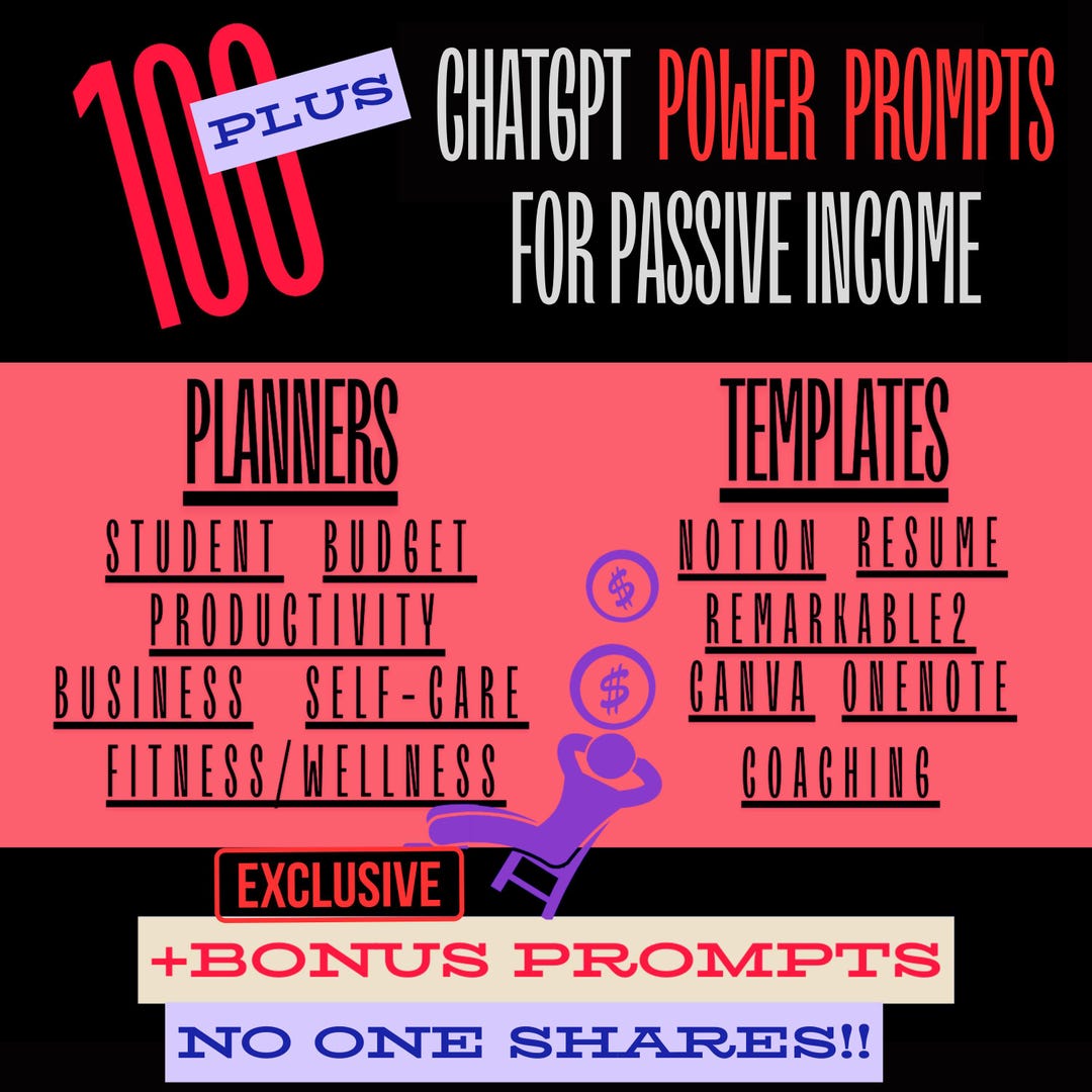 Chatgpt Power Prompts for Passive Income, Make Money Online With ...