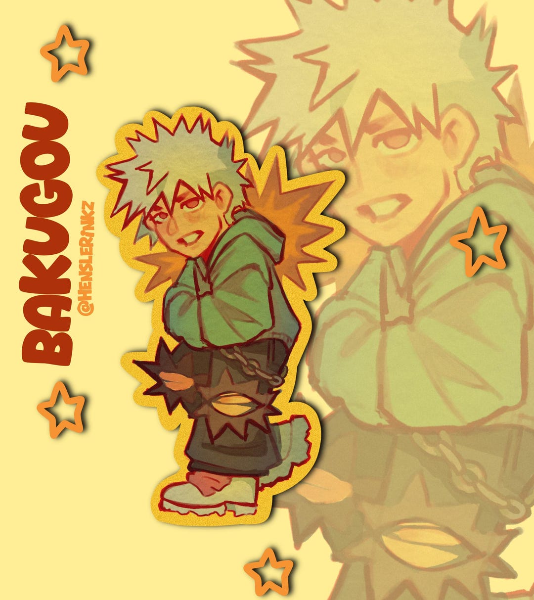 MHA Angry Boy Sticker Hero Anime Sticker My Hero Manga Sticker Angry ...