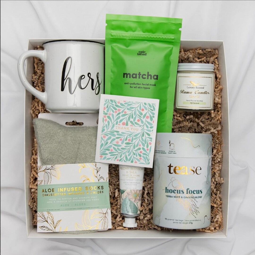 Wellness Gift Set Tea Care Package Hygge Gift Box Pampering Gift Her ...
