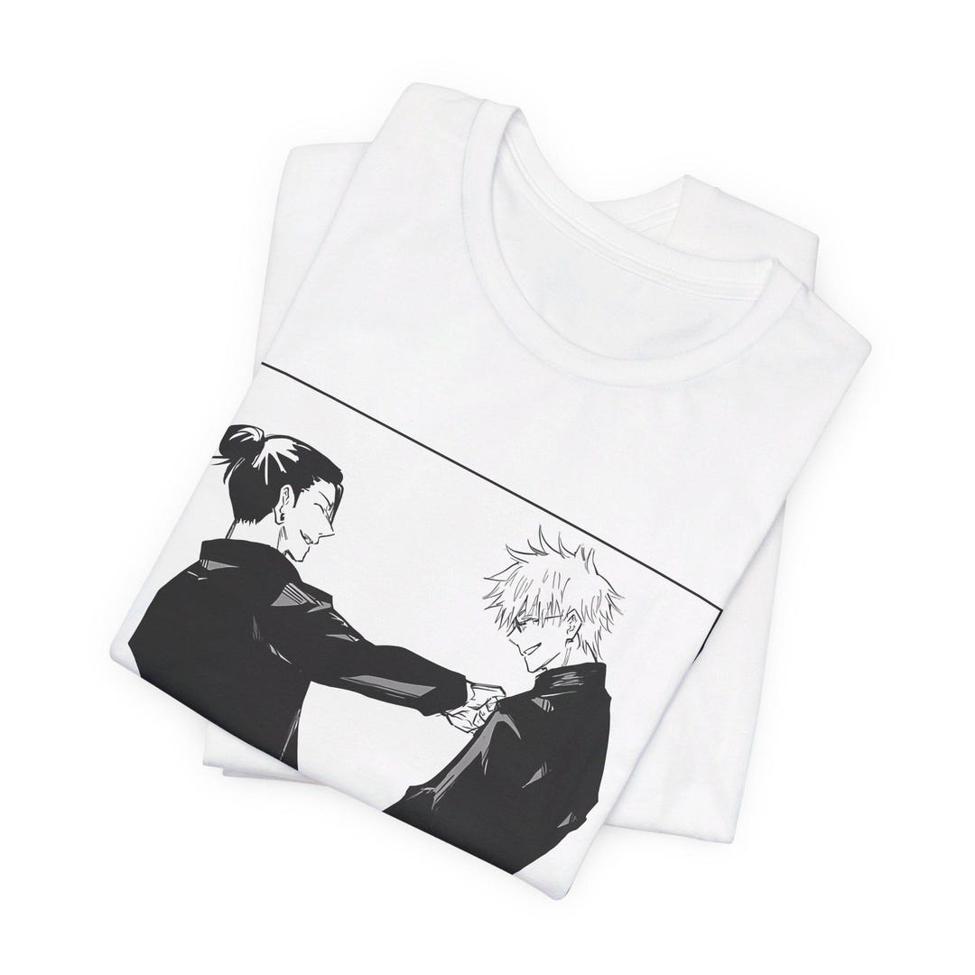 Anime Shirt With Gojo and Geto Manga Tee Japanese Anime Tee Otaku Shirt ...