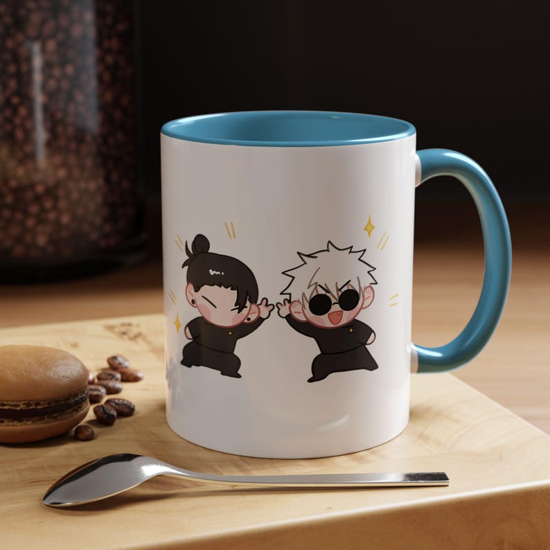 Gojo and Geto Coffee Mug Cute Anime Character Duo Jujutsu Kaisen Tea ...