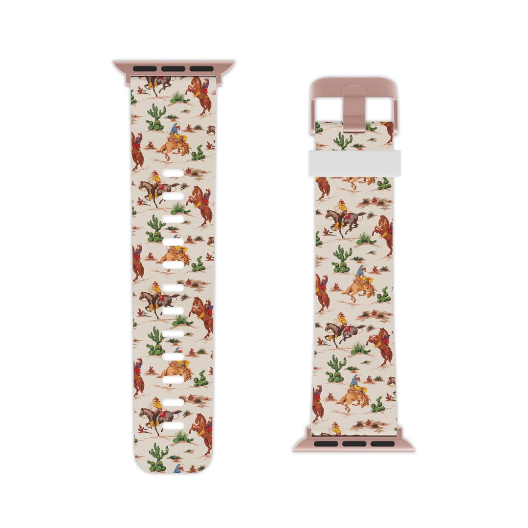 Cowboy Print Watch Band for Apple Watch - Etsy