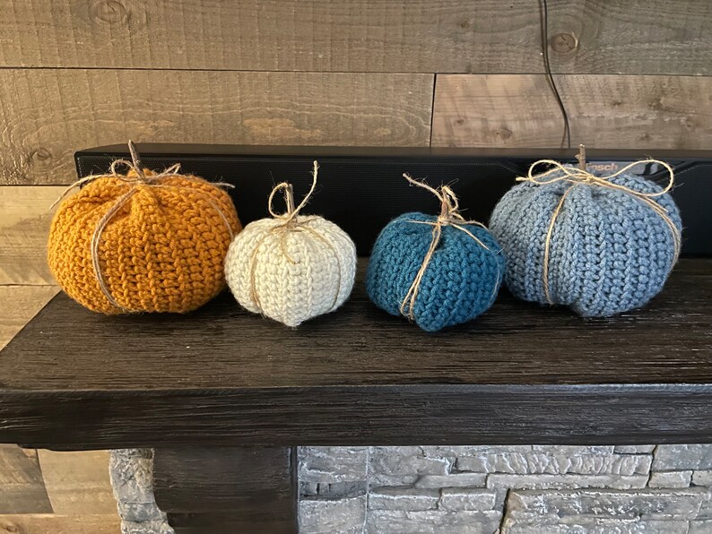 Cute Crocheted Pumpkin Decor - Etsy
