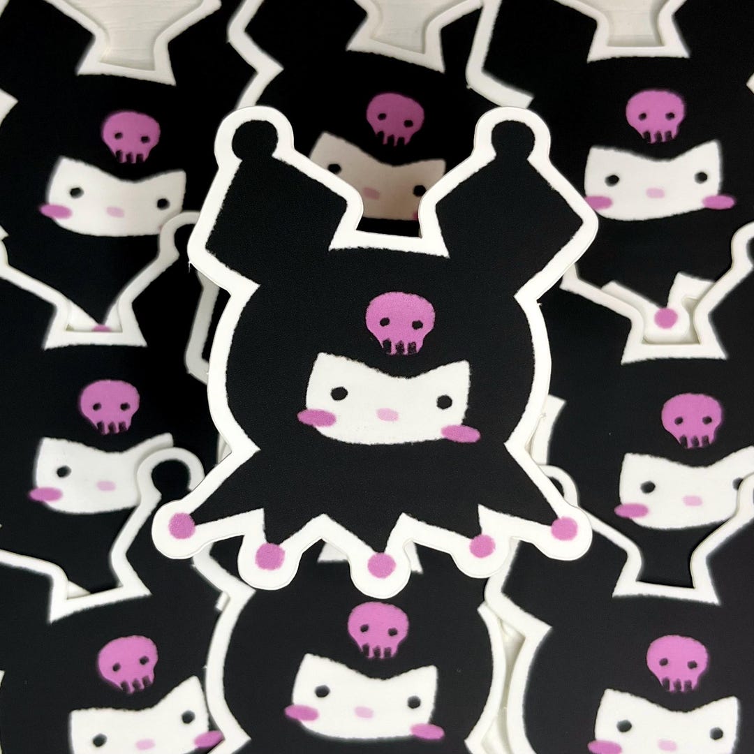 Kuromi Vinyl Sticker - Etsy
