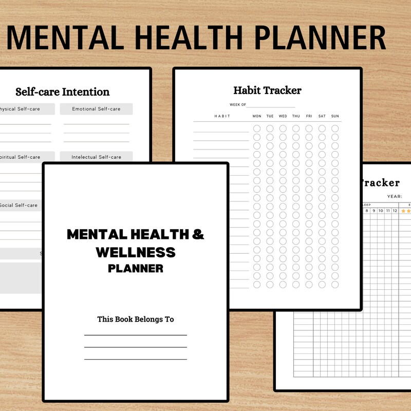 Mental Health Planner - Etsy