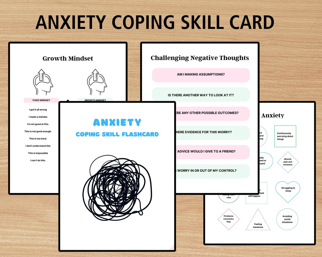 Coping Strategies Cards: Mental Health Therapy Tools, Calm Down Corner ...