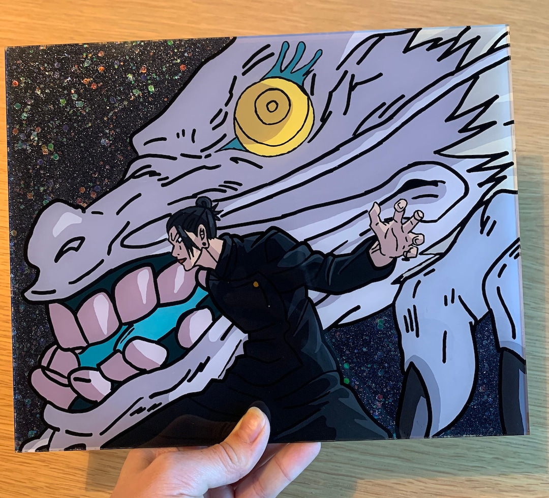 Suguru Geto With Rainbow Dragon Acrylic Painting jjk - Etsy