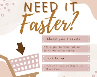 ADD ON Priority Processing - Etsy