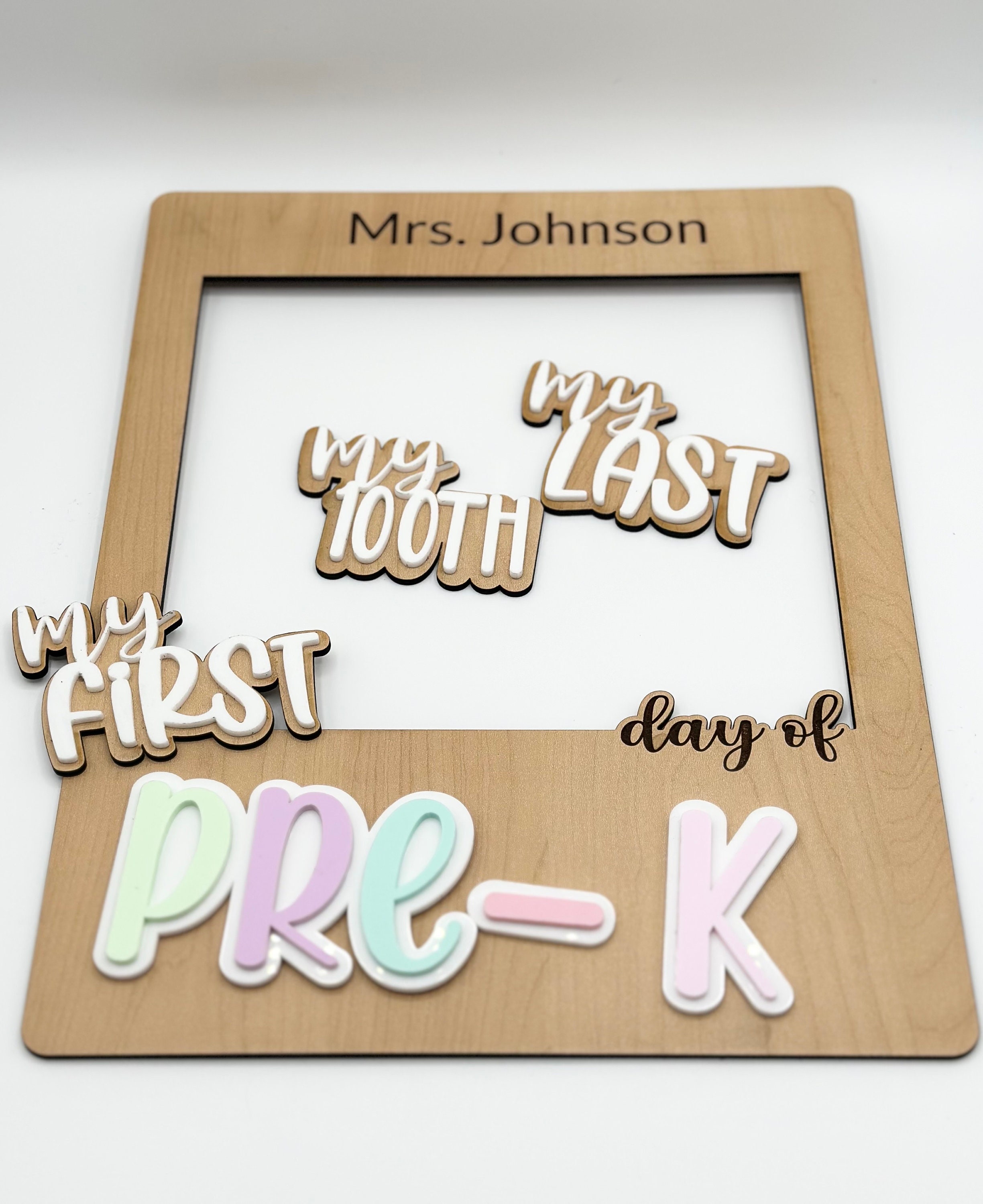 First & Last Day of School Sign Reusable,first Day of School, Board ...