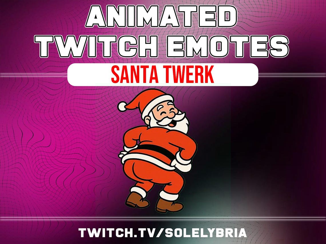 Twerking Santa Animated Emote | Twitch | Kick | Discord | Meme | Funny ...