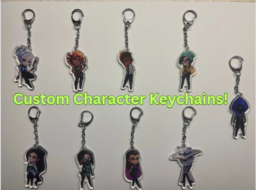 VAL Character Keychains Custom Artwork - Etsy
