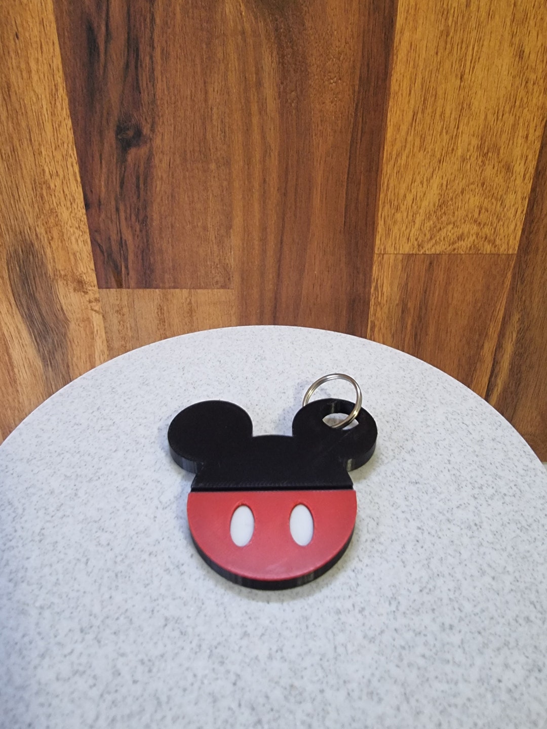 3D Printed Mickey Keychain - Etsy