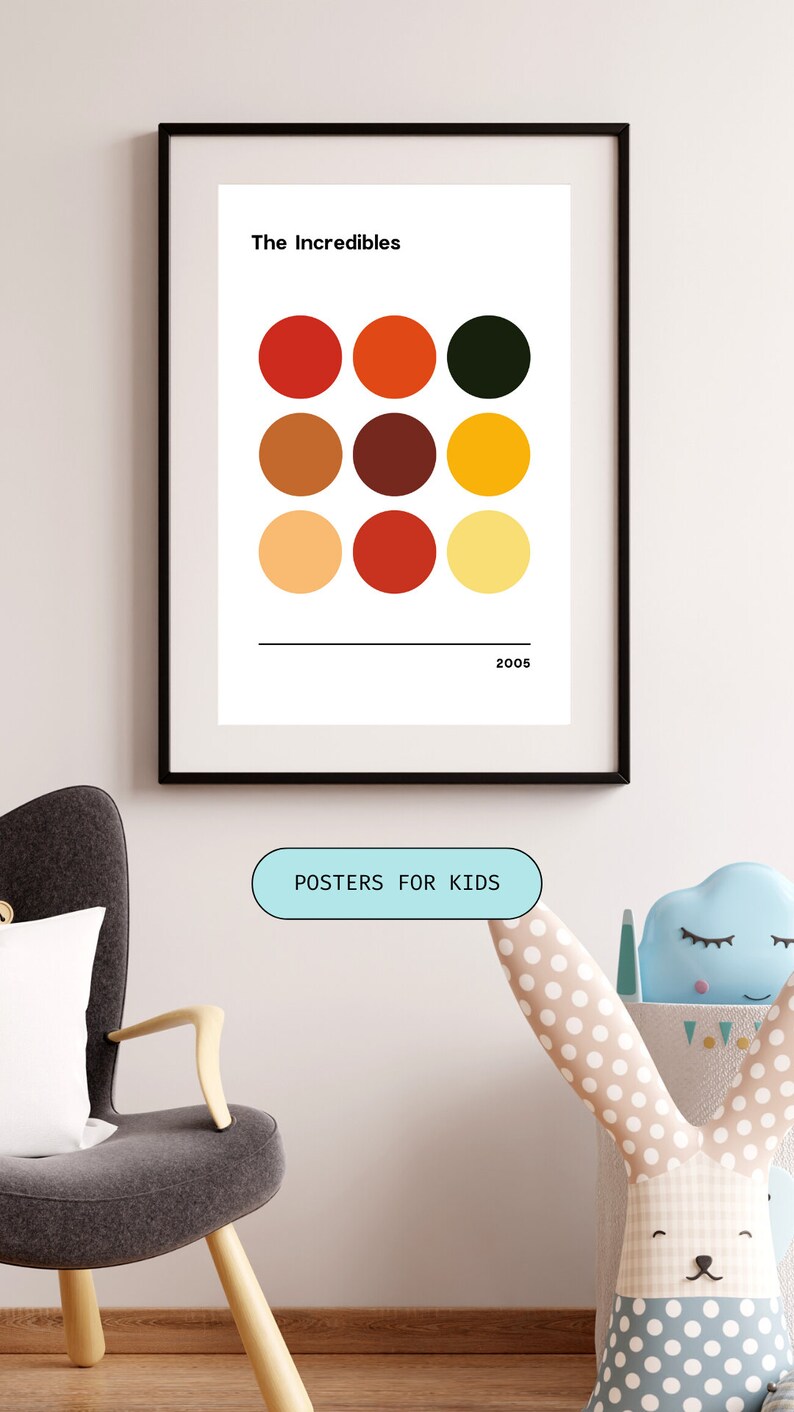 Pixar Finding Nemo I Minimalist Colour Palette Print Alternative Movie ...