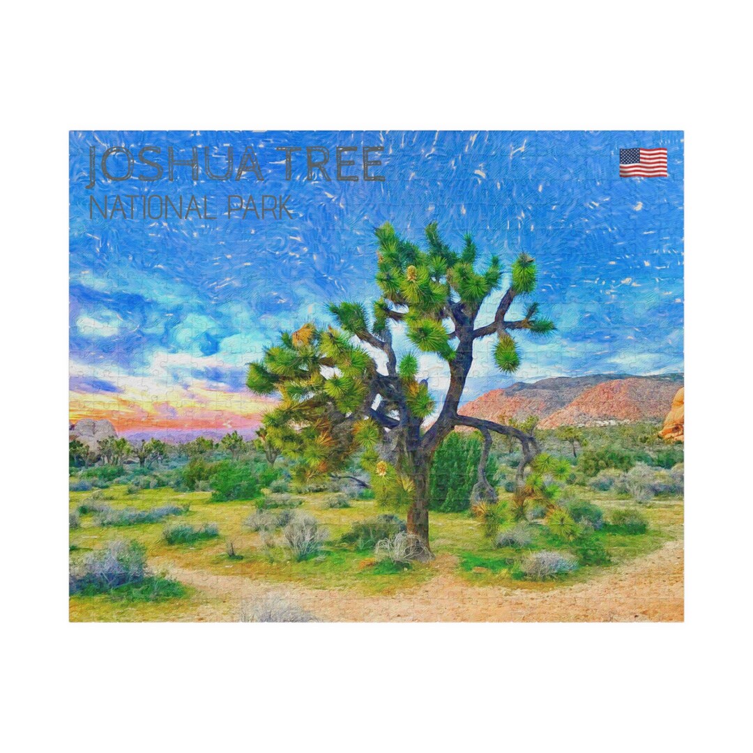 Jigsaw Puzzle Joshua Tree National Park Colorful Unique Family Games - Etsy