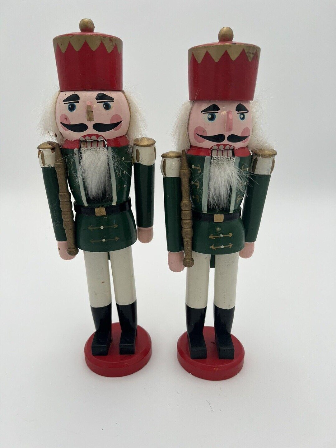 Nutcracker Set of 2, 11.25, 10.75 Used, Larger One Has Several Scuffs ...