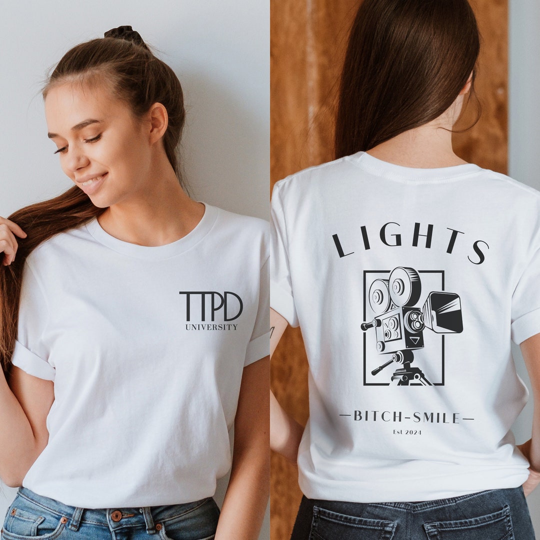 TTPD University Pocket Shirt Front, Lights Camera B Shirt Back ...