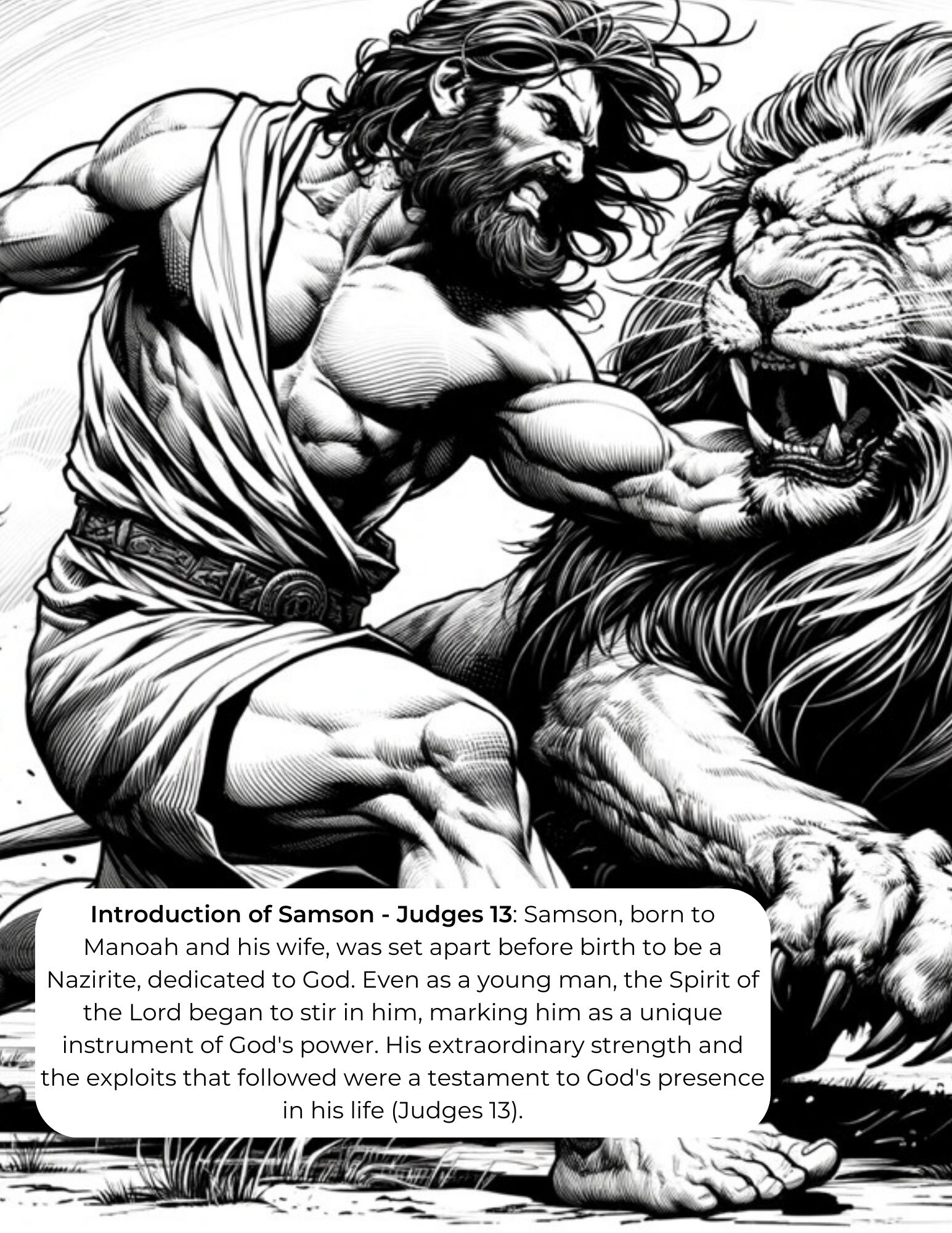 An Epic Story, Bible Stories Illustrated - Coloring Book - Etsy