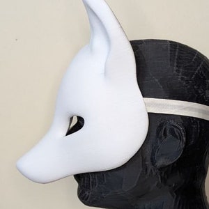 Therian Fox Mask Base - Masquerade Kitsune Mask - Etsy