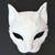 Therian Fox Mask Base Masquerade Kitsune Mask - Etsy