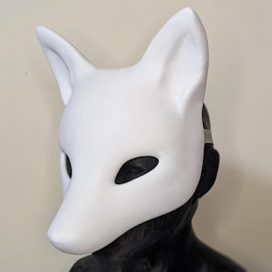 Therian Fox Mask Base - Masquerade Kitsune Mask - Etsy