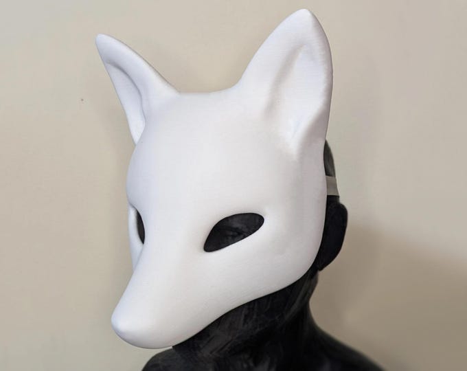 Therian Fox Mask Base - Masquerade Kitsune Mask - Etsy