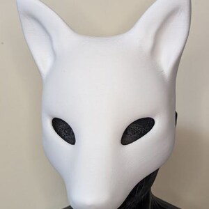 Therian Fox Mask Base - Masquerade Kitsune Mask - Etsy