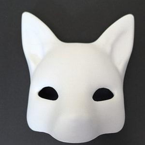 Therian Fox Mask Base - Masquerade Kitsune Mask - Etsy