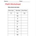 Math Worksheet for Children - Etsy