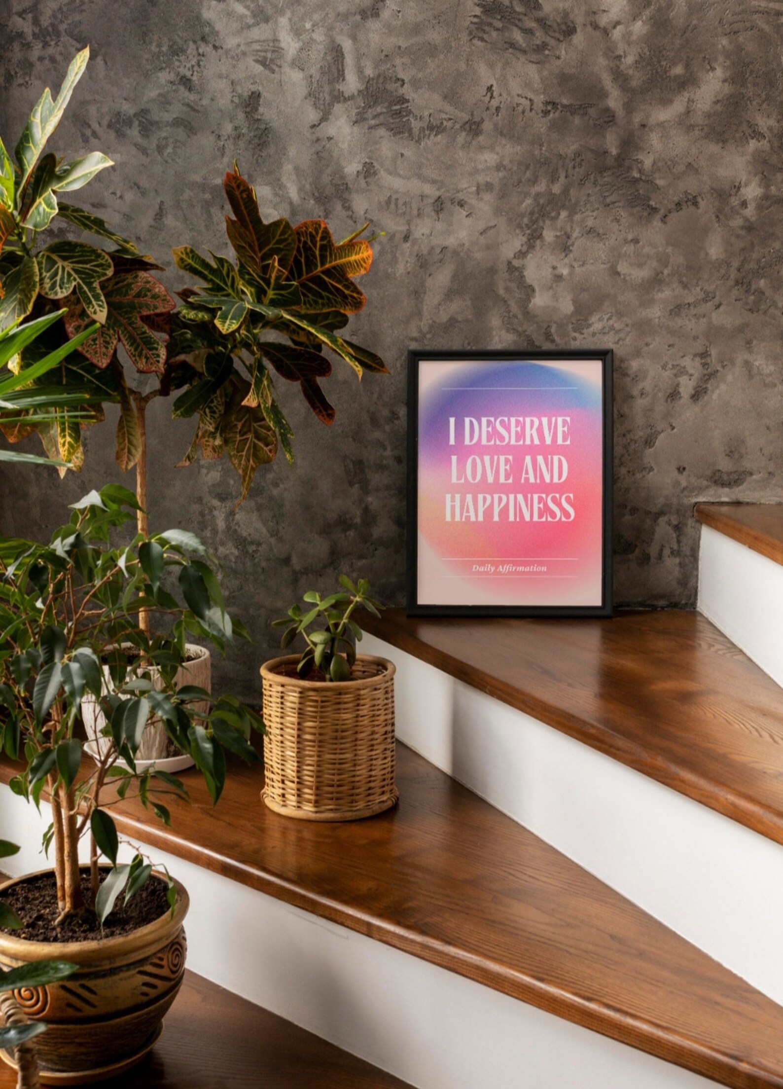 Printable Affirmation Wall Art, Daily Affirmation Decor, Motivational ...