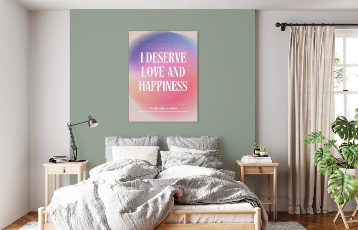 Printable Affirmation Wall Art, Daily Affirmation Decor, Motivational ...