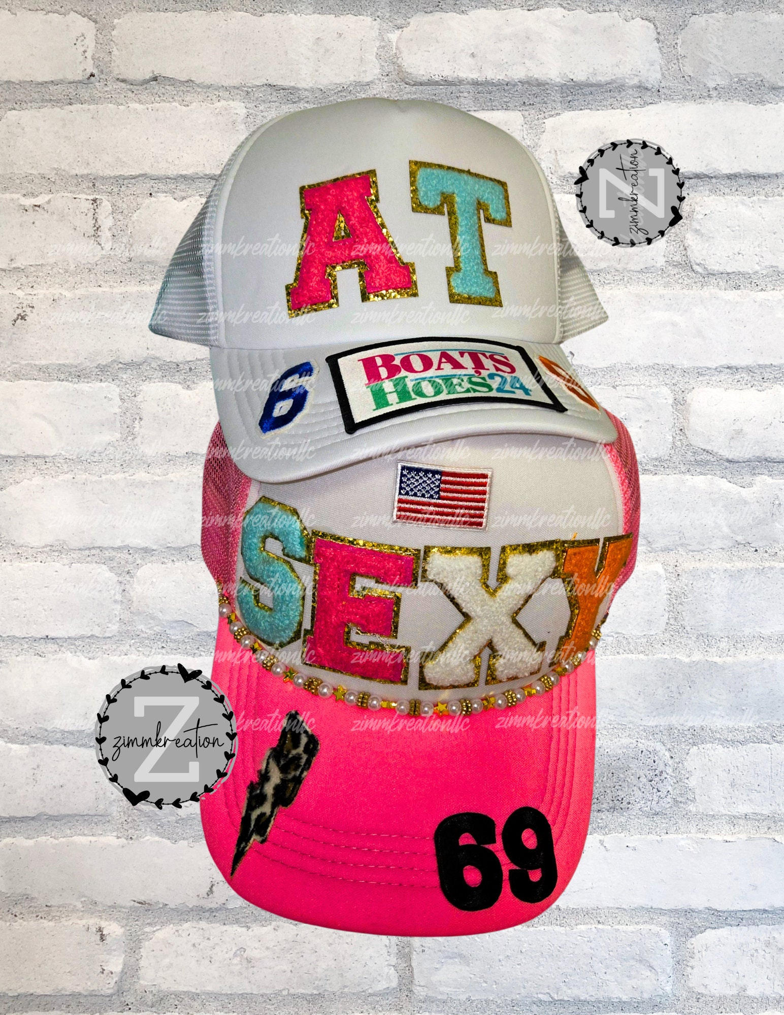 Boats Hoes 24 Trucker Hat Trendy Foam Day Drinking Trucker Hat Float ...