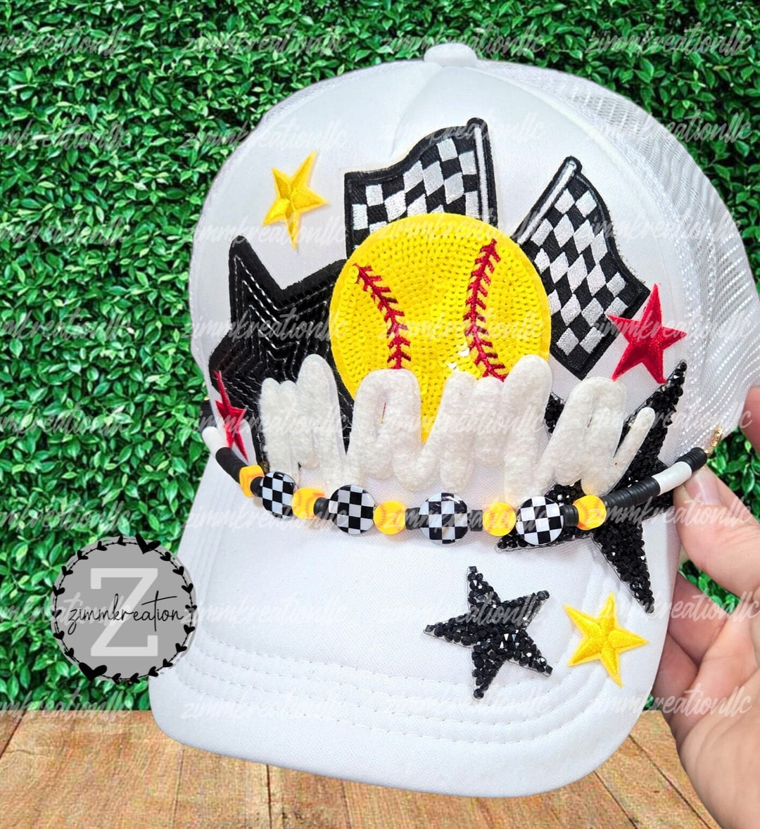 Trucker Hat Softball Baseball Mama Hat Softball Mom Hat Trendy Hats Hat ...