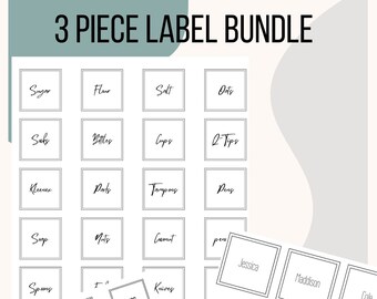 Minimal Printable and Editable Home Labels| Edit in Canva | Labels ...